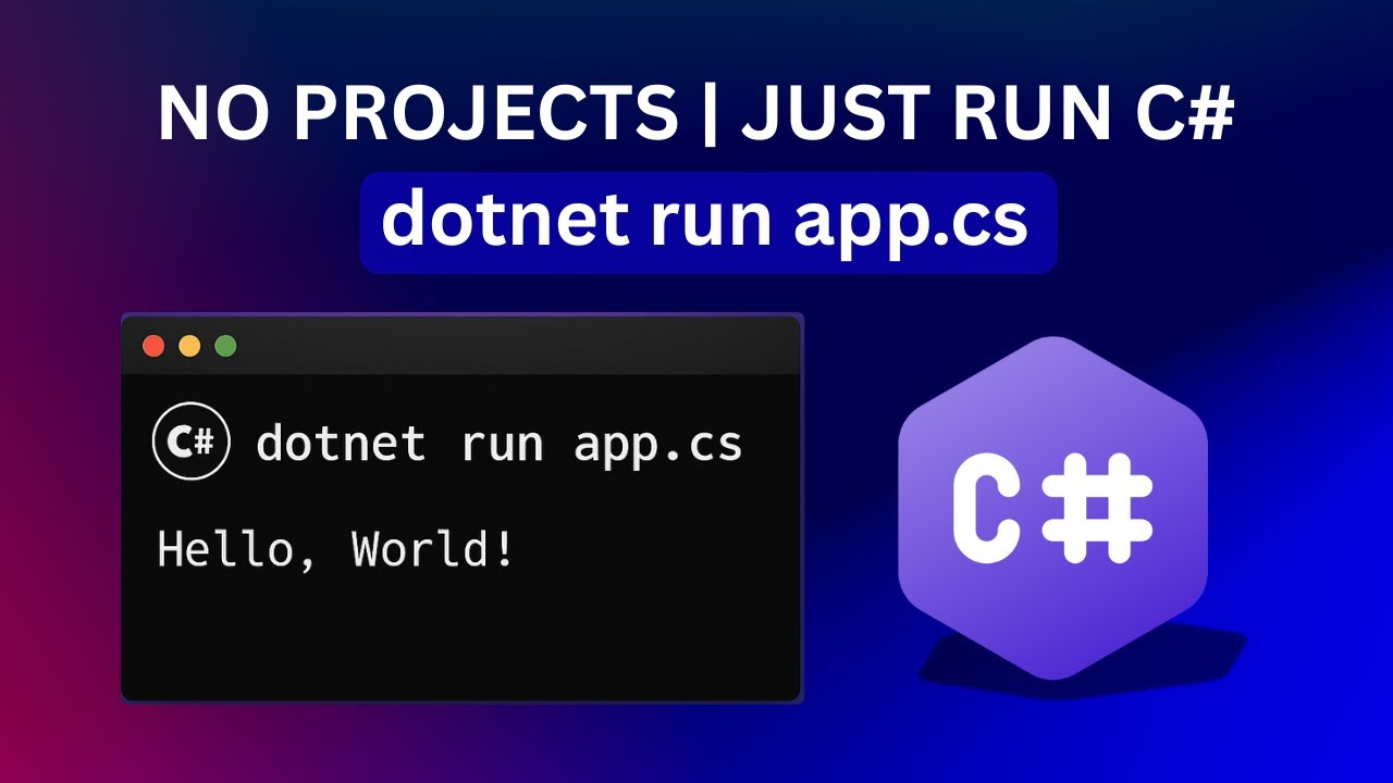 Run C Scripts With Dotnet Run Appcs No Project Files Needed